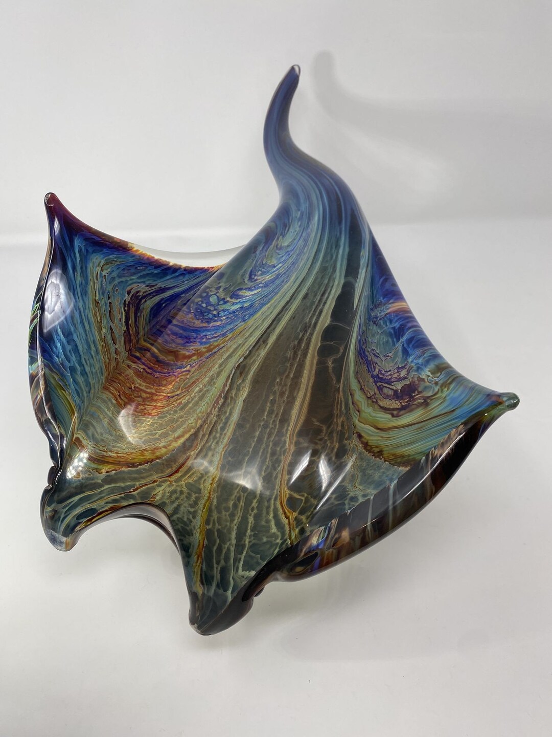 Manta Ray Murano Glass Sculpture - Etsy