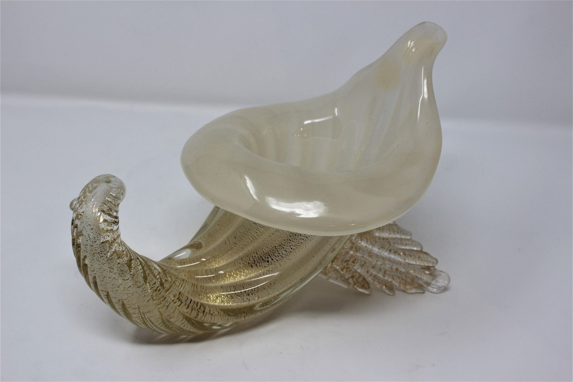 Archimede Seguso Murano Glass Cornucopia - Etsy