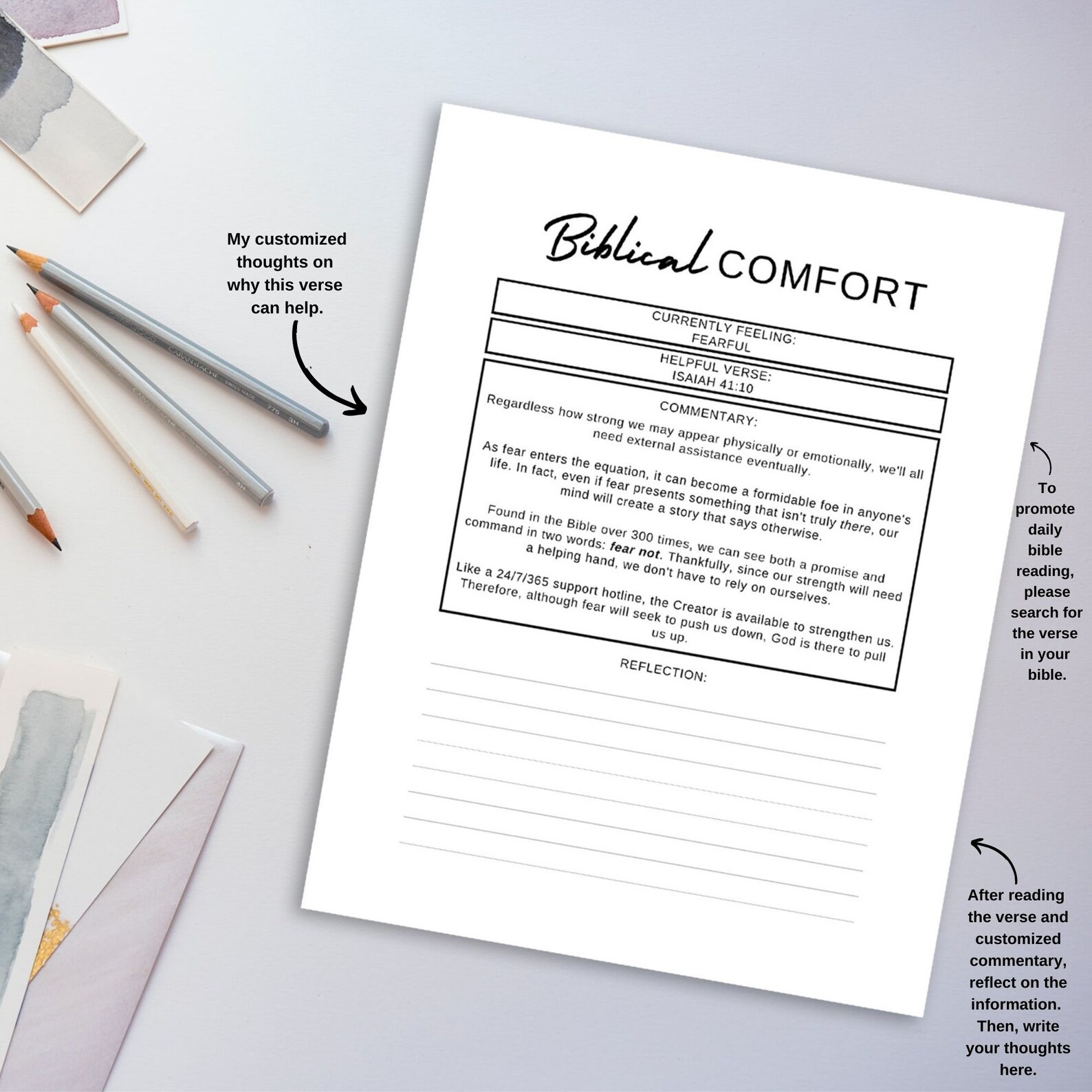 Bible Notes PDF, Faith Journal Template, Bible Study Devotion Print ...