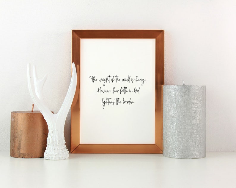 Trust in God Quote Print, Faith Wall Art (digital Download) - Etsy