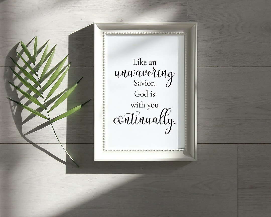 God is With You Print, Scripture Wall Art (digital Download) - Etsy