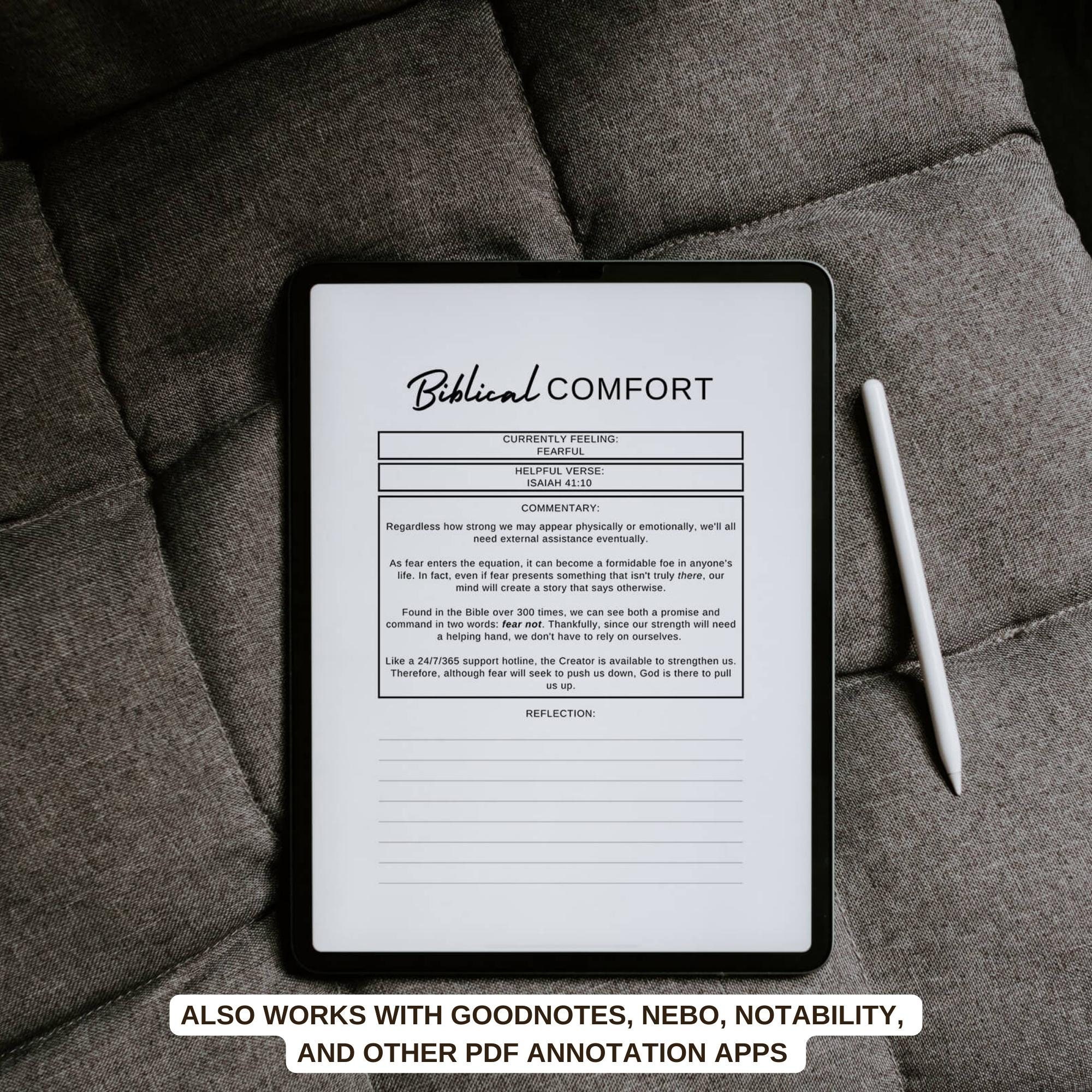 Bible Study Notes Template, Christian Reflection Journal (PDF) - Etsy