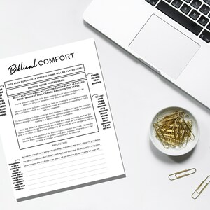 Daily Bible Study, Bible Devotional Digital, Scripture Verse Worksheet ...