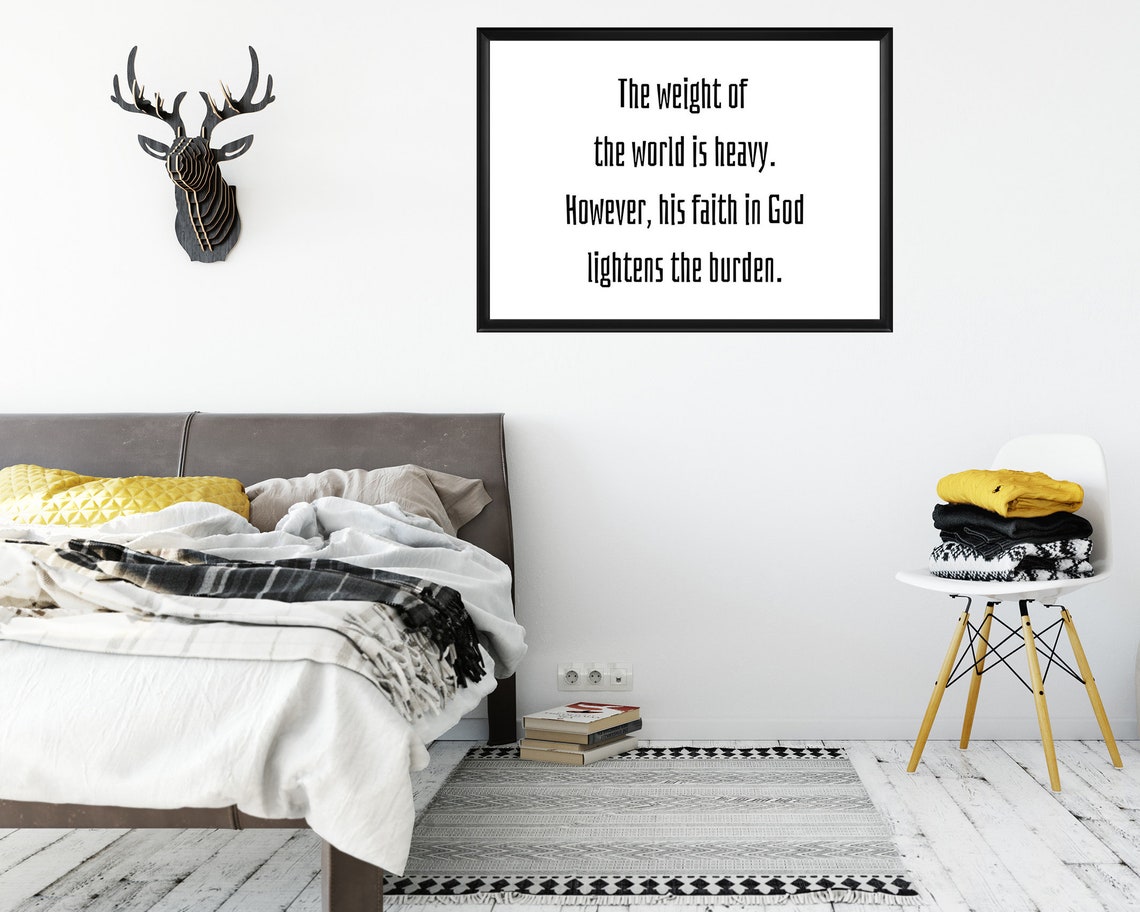 Trust in God Wall Art, Trust God Decor, Believe Quote Print, God is My ...