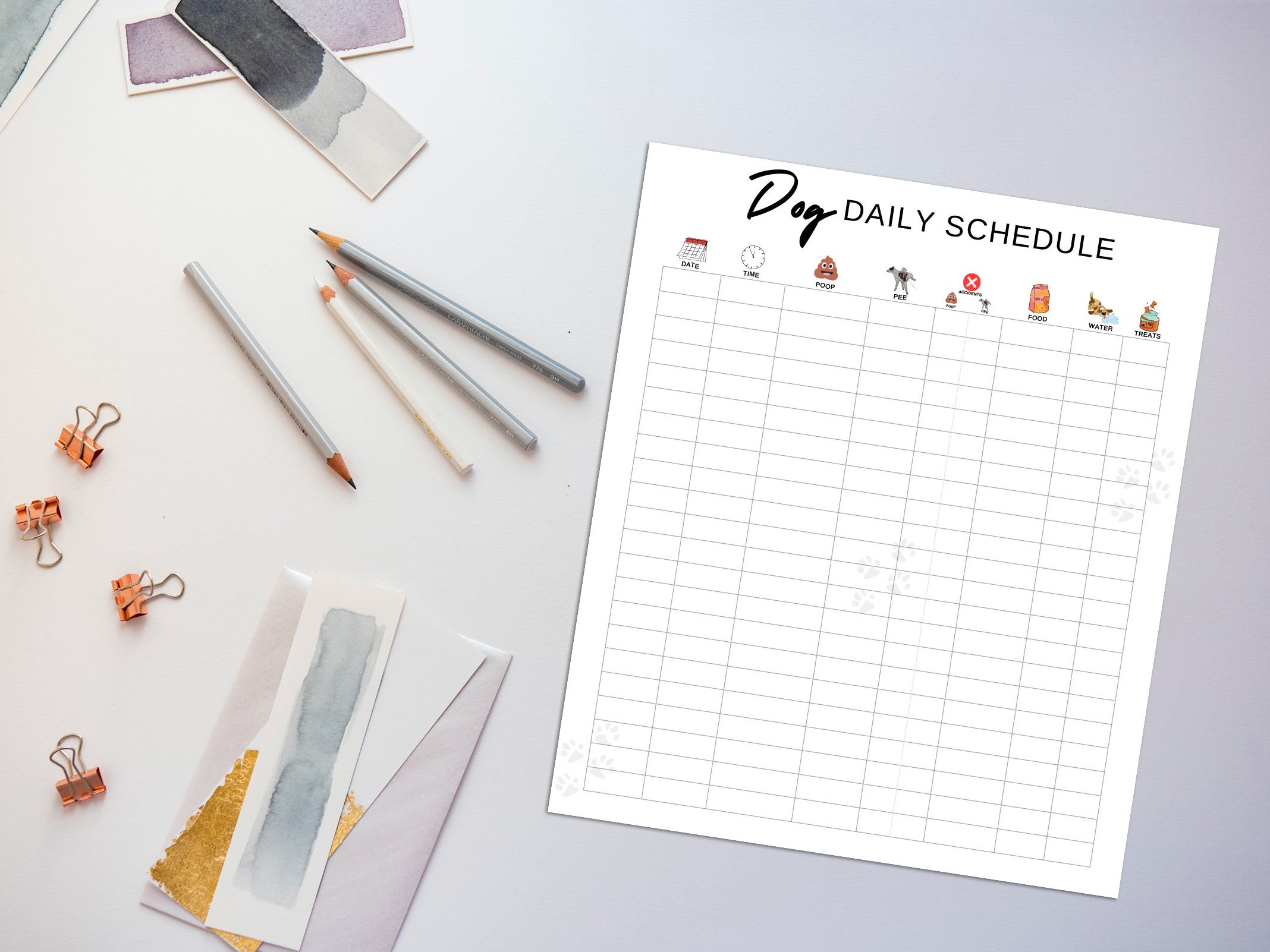 Daily Dog Schedule, Pet Schedule, Pet Tracker Printable, Dog Printable ...