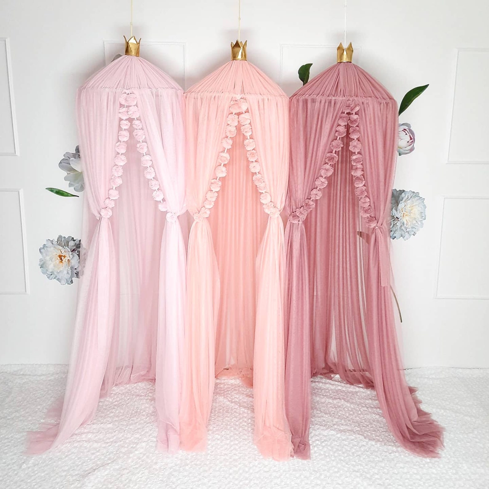 Bed Tulle Canopy for Nursery / Kids Hanging Tent for Bedroom / - Etsy