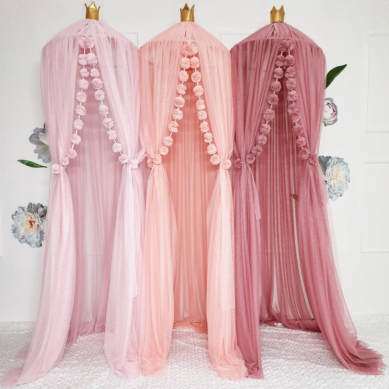 Bed Tulle Canopy for Nursery / Kids Hanging Tent for Bedroom / - Etsy