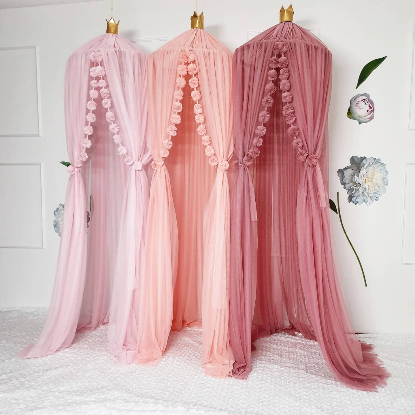 Bed Tulle Canopy for Nursery / Kids Hanging Tent for Bedroom / - Etsy