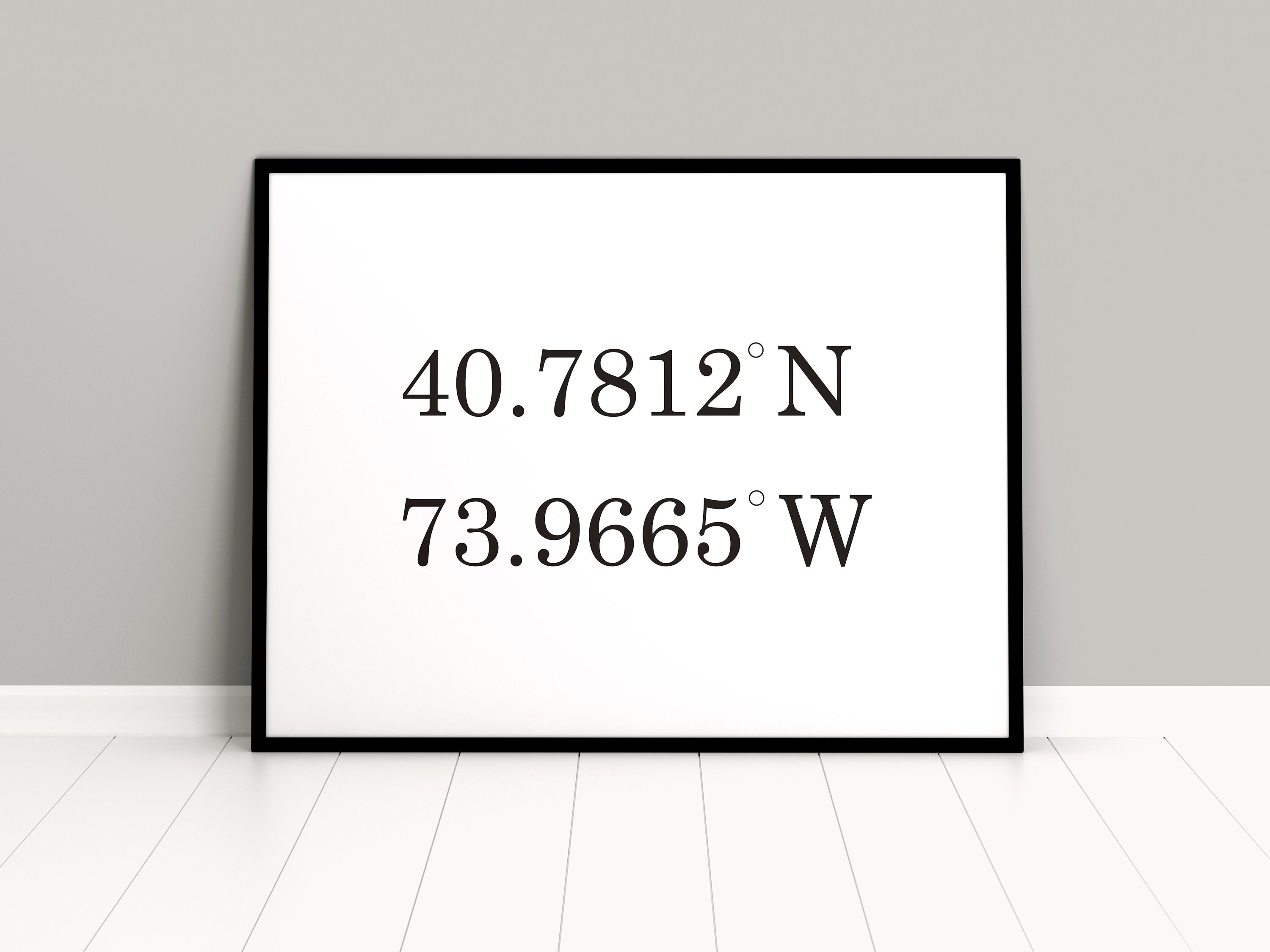 Custom Coordinates Location Print Couples Gift Best Friend Gift Wedding ...