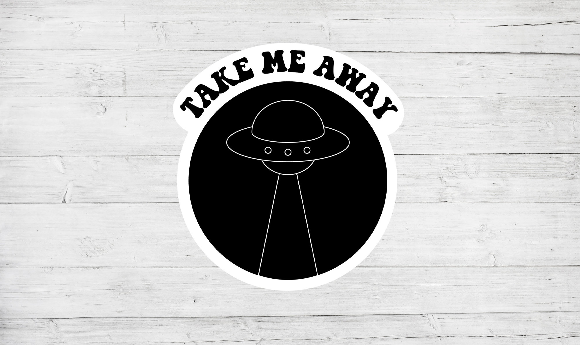 UFO Alien Sticker Sci-fi Sticker Die-cut Matte Vinyl Sticker Laptop ...