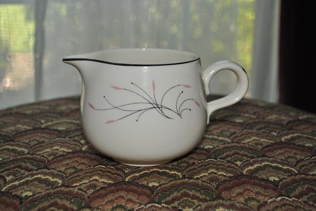 Vintage Homer Laughlin Rhythm Capri Pattern Coupe Creamer Retro ...