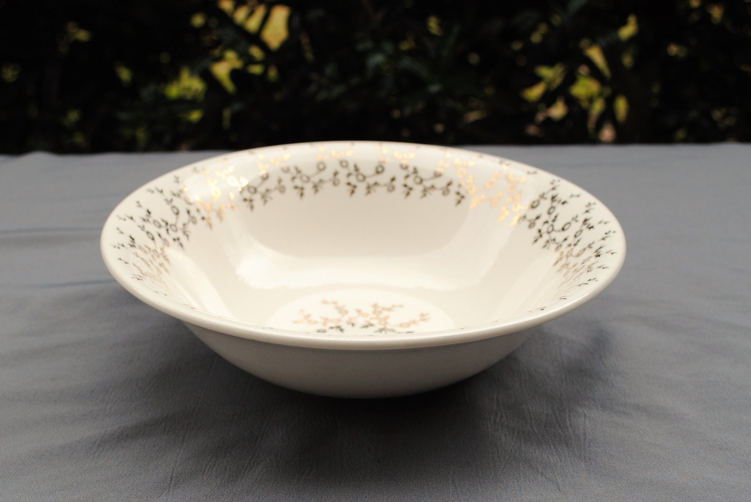 French Saxon China Set 22KT Gold Design Damask Trim - Etsy