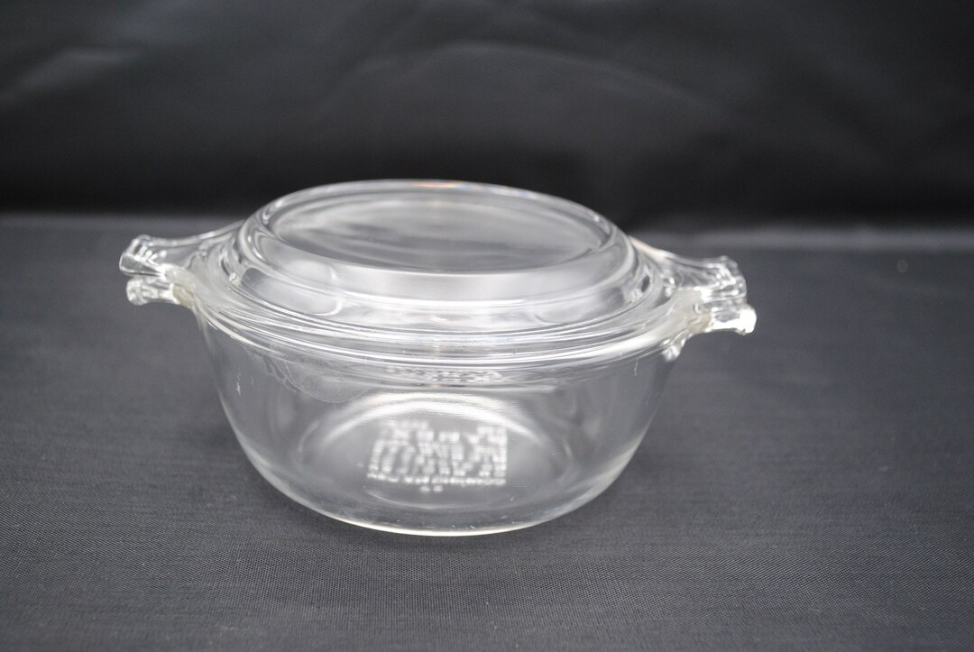 Small Pyrex Clear Transparent Casserole Dish With Lid - Etsy