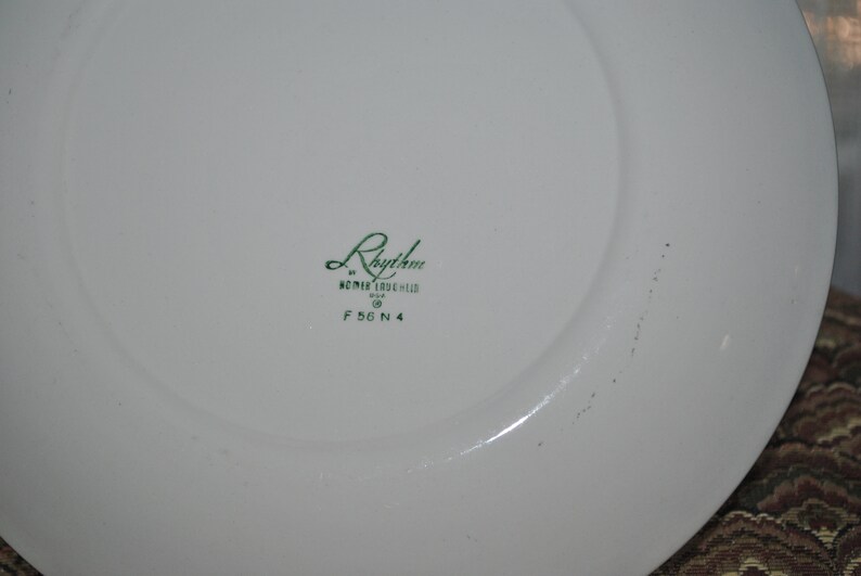 Vintage Homer Laughlin Rhythm Capri Pattern Coupe Dinner Plate - Etsy