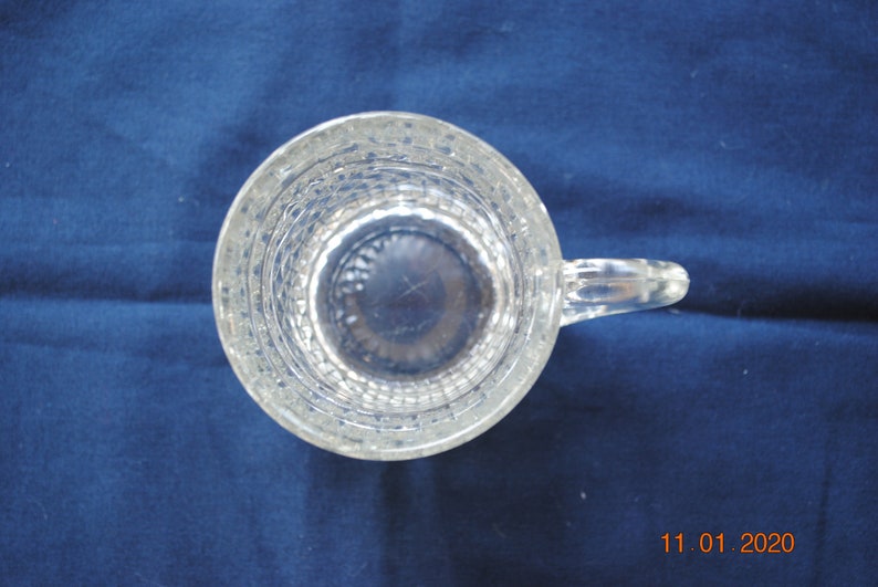 Indiana Glass Diamond Point Clear Glass Tankard 10 Oz - Etsy