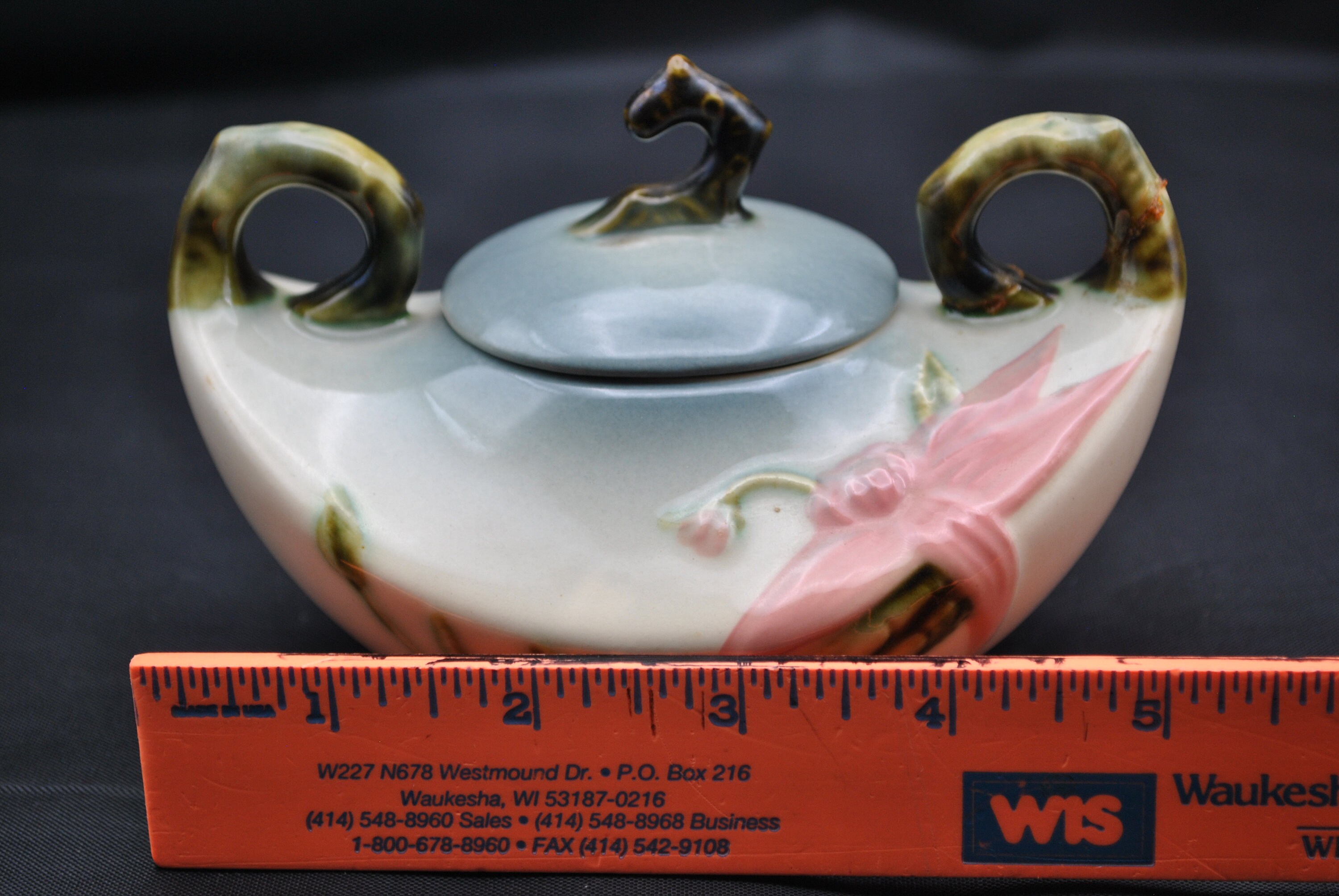 Vintage Hull Pottery Tea Set, Woodland Pattern, Blue Green Pink, USA ...