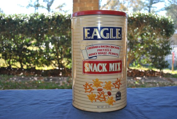 Eagle Snack Mix Anheuser Busch Tin Pretzels Peanuts | Etsy UK