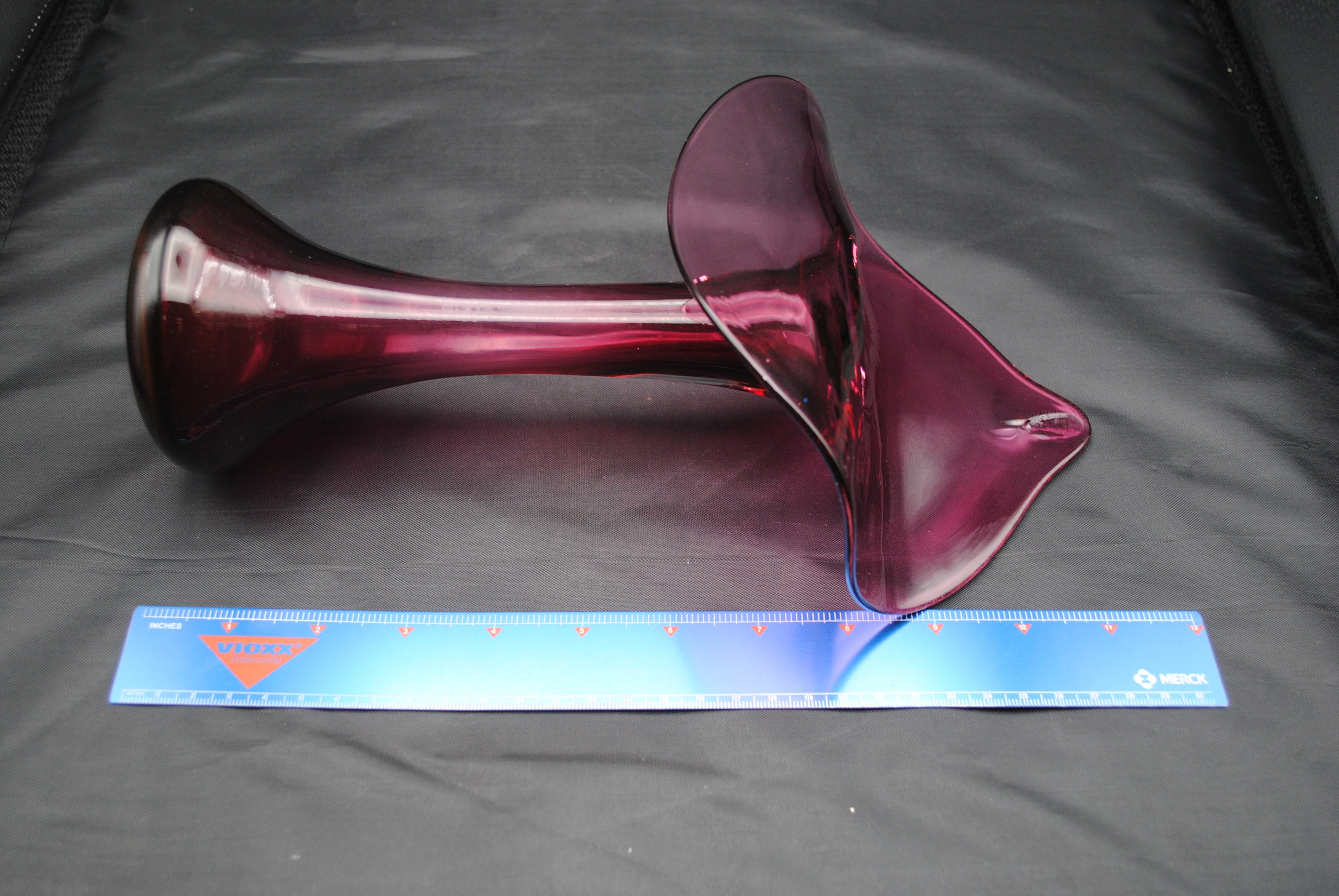 Vintage Amberia Pilgrim Glass Cranberry Tall Jack in the Pulpit Vase - Etsy