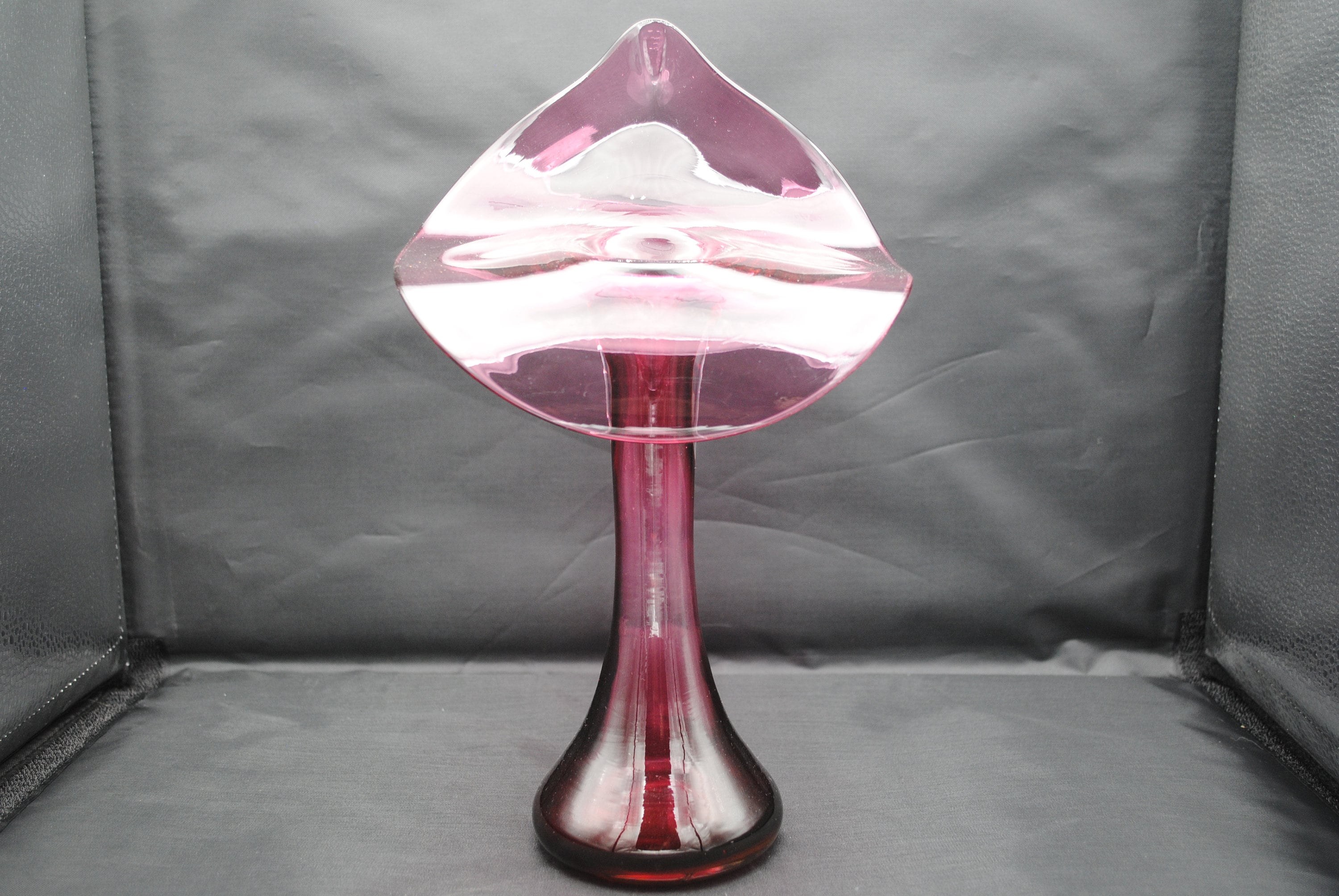 Vintage Amberia Pilgrim Glass Cranberry Tall Jack in the Pulpit Vase - Etsy