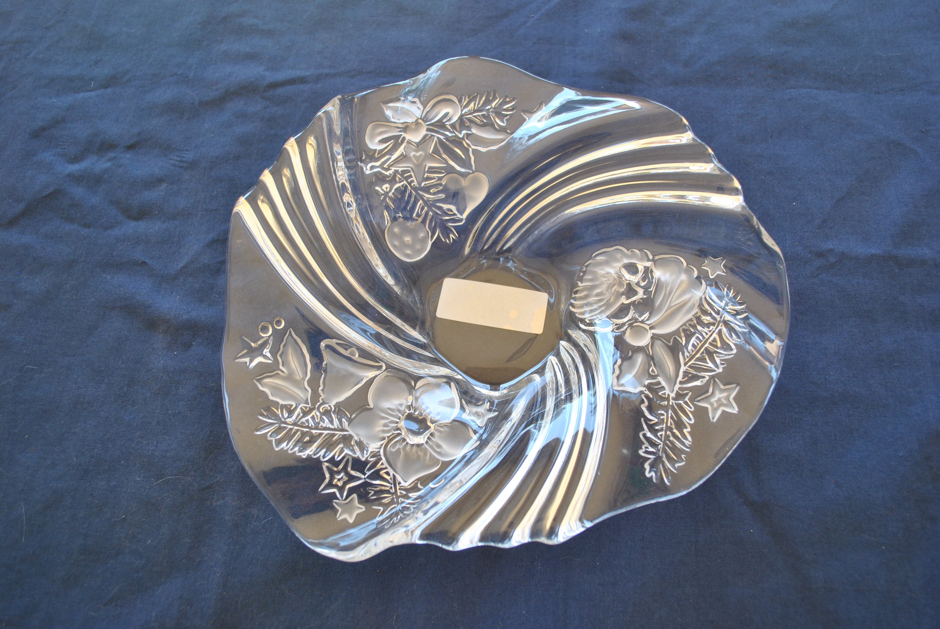 Studio Nova Festive Swirl Pattern Crystal Bon Bon Plate 8-1/2" - Etsy