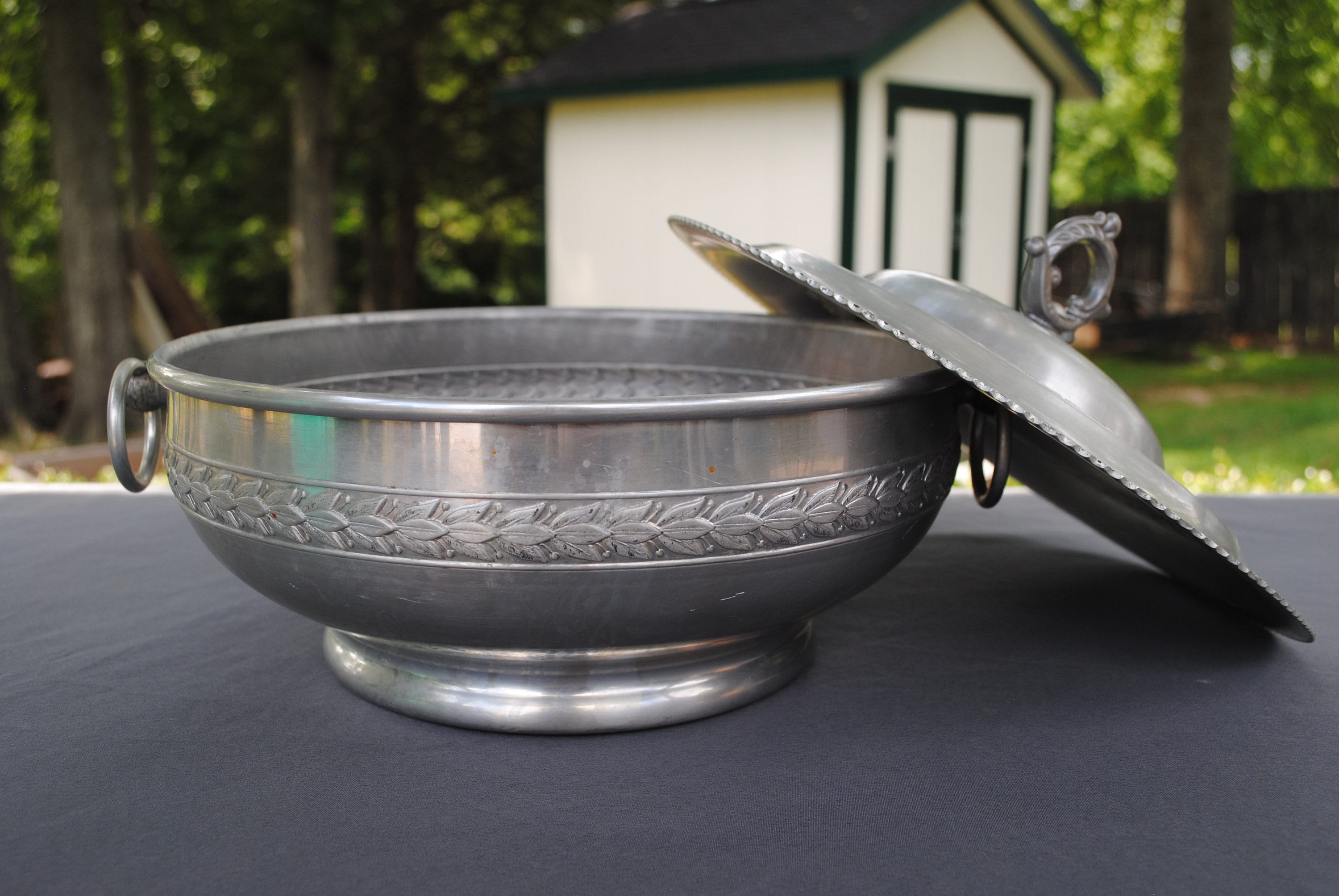 Vintage Wilson Ware Aluminum Chafing Dish With Divided Pyrex Insert - Etsy
