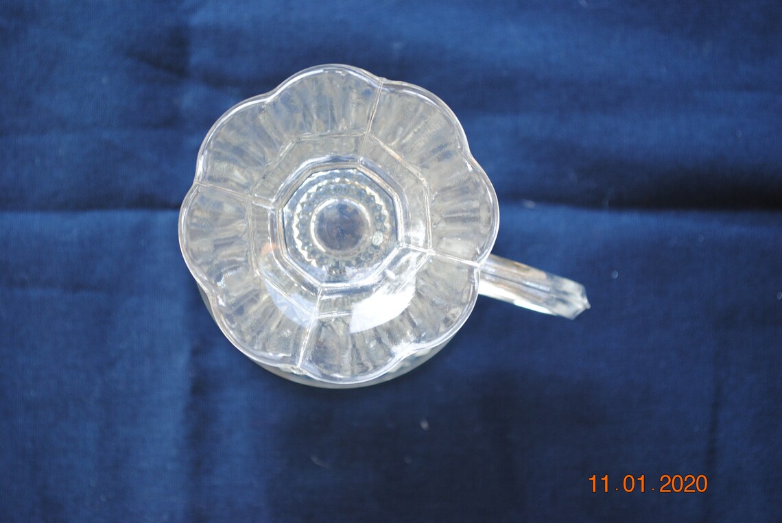 Indiana Glass Diamond Point Clear Glass Cup 6 Oz - Etsy