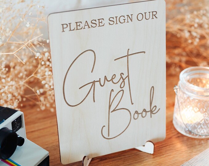 Please Sign Wedding Sign Welcome Sign Guest Book Sign Rustic Wedding ...