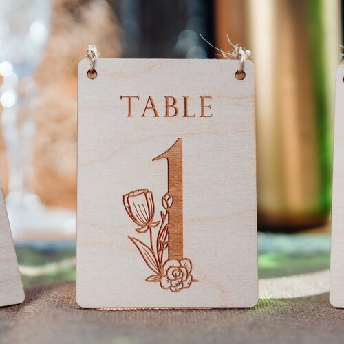 Wooden Table Numbers Wedding Decor Table Numbers Wedding - Etsy