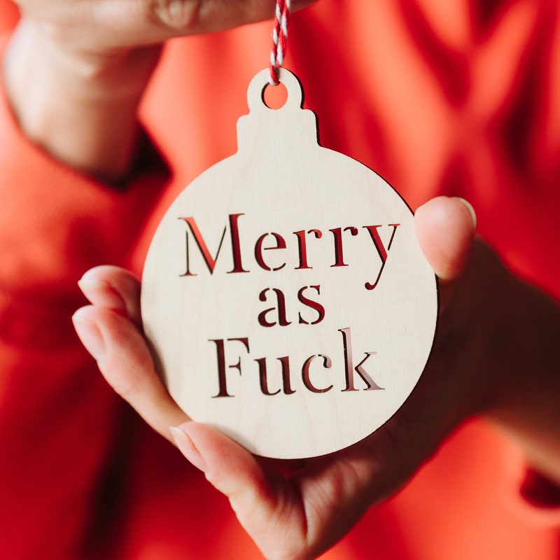 Rude Christmas Baubles - Etsy UK