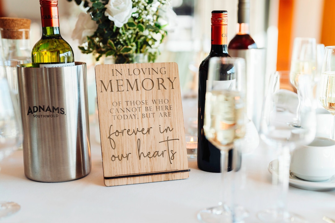Wedding Memorial Table Sign | in Loving Memory Sign | Forever in Our ...