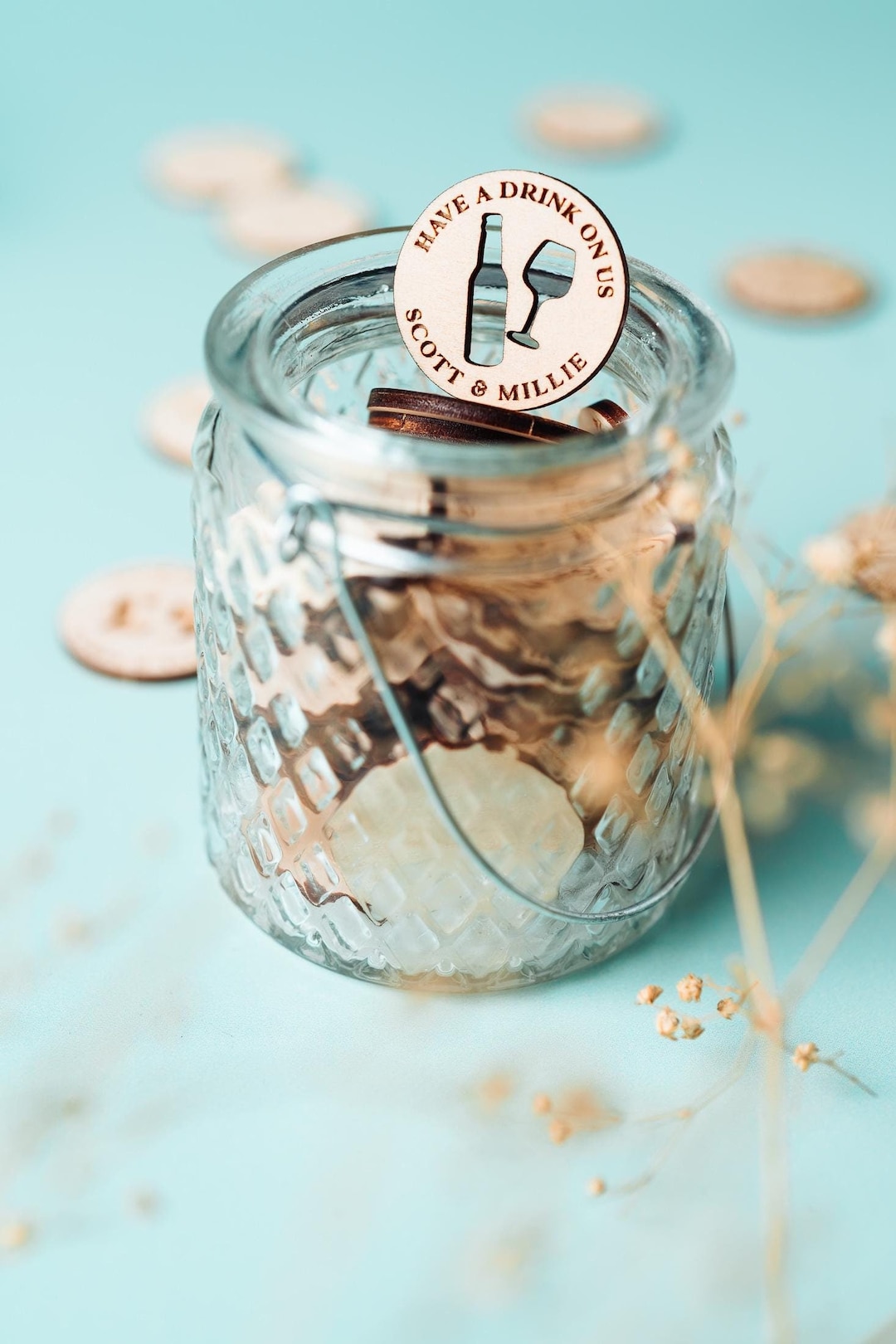 Cut Out Drink Tokens for Wedding & Parties | Personalised Drinks ...