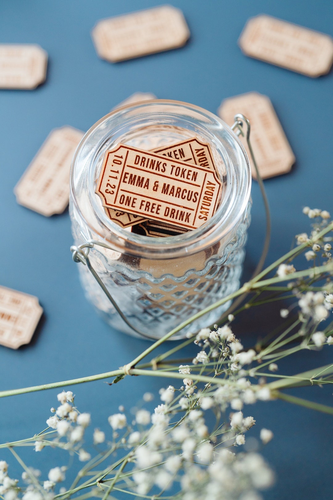 Cinema Ticket Style Drinks Tokens | Wedding Favours for Parties | Retro ...