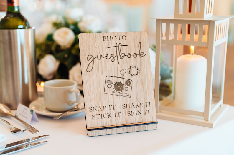 Photobook Photo Guest Book Wedding Sign | Snap It, Shake It, Stick It ...