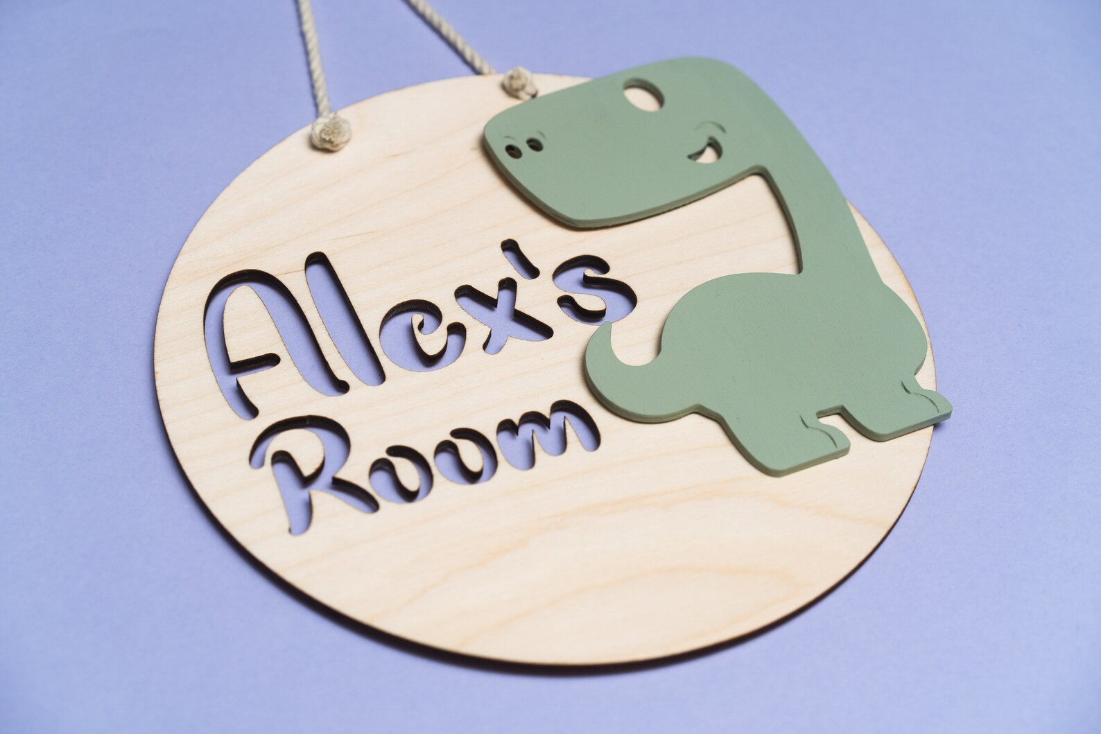 Kids Dinosaur Sign - Personalised and Cute! Perfect for Nursery Doors ...