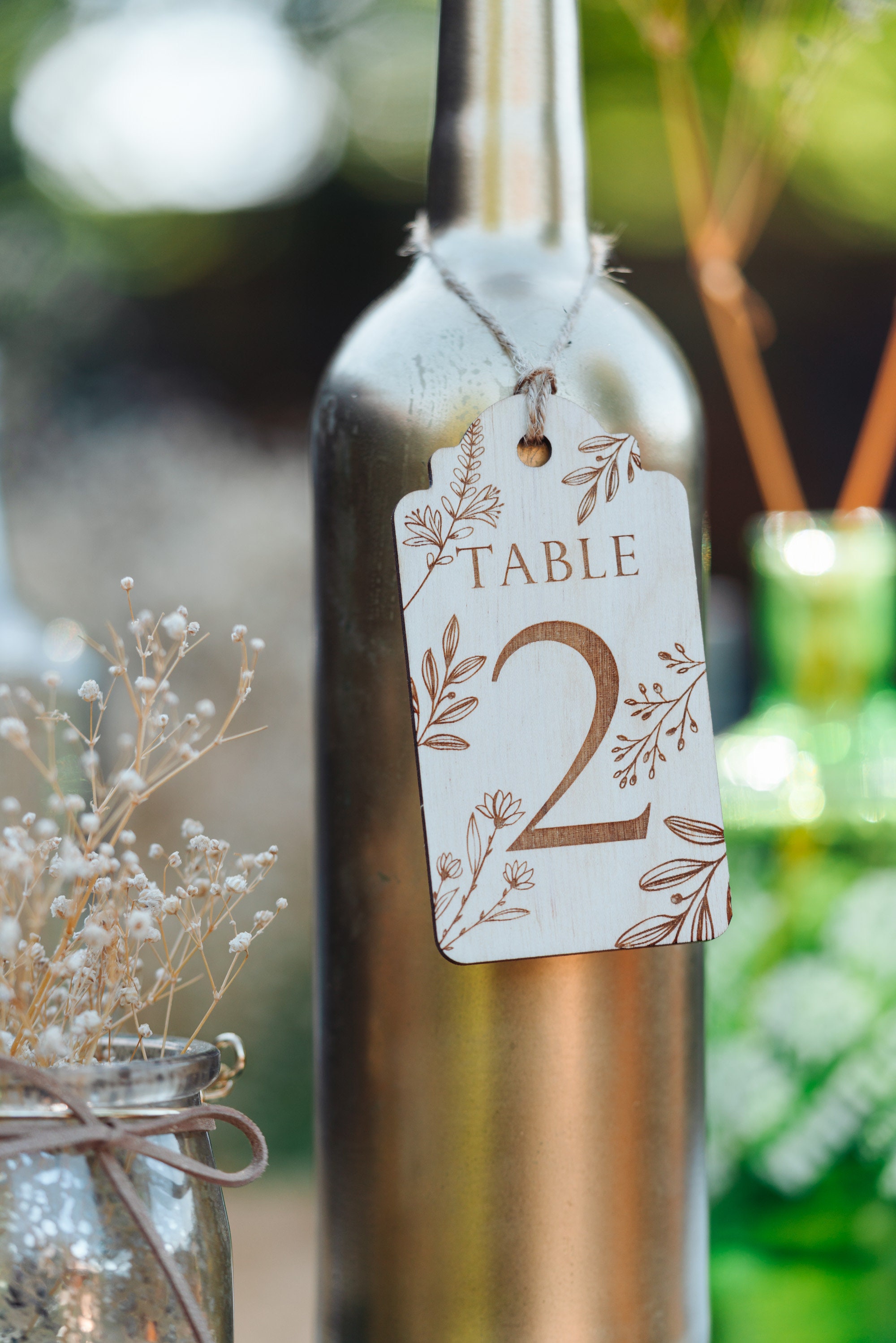 Wedding Table Number Signs - Floral Boho Design, Place Numbers for ...