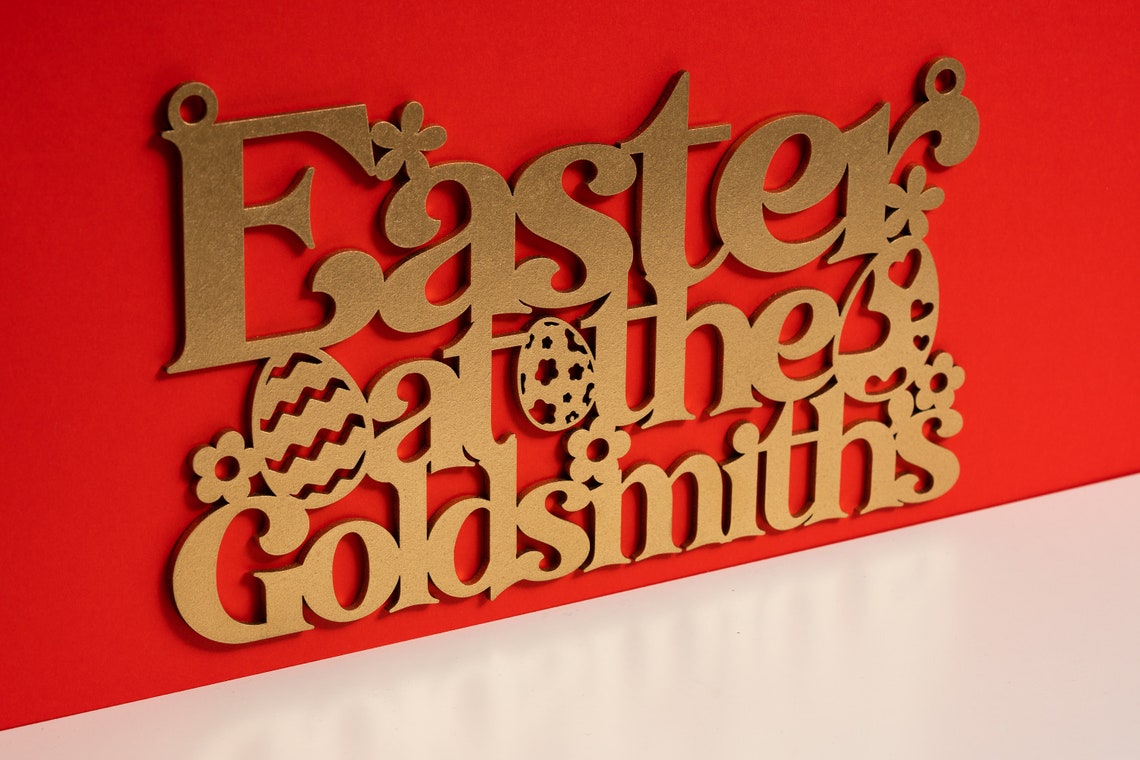 Easter Family Wall Sign Personalised Easter Sign for Walls - Etsy UK