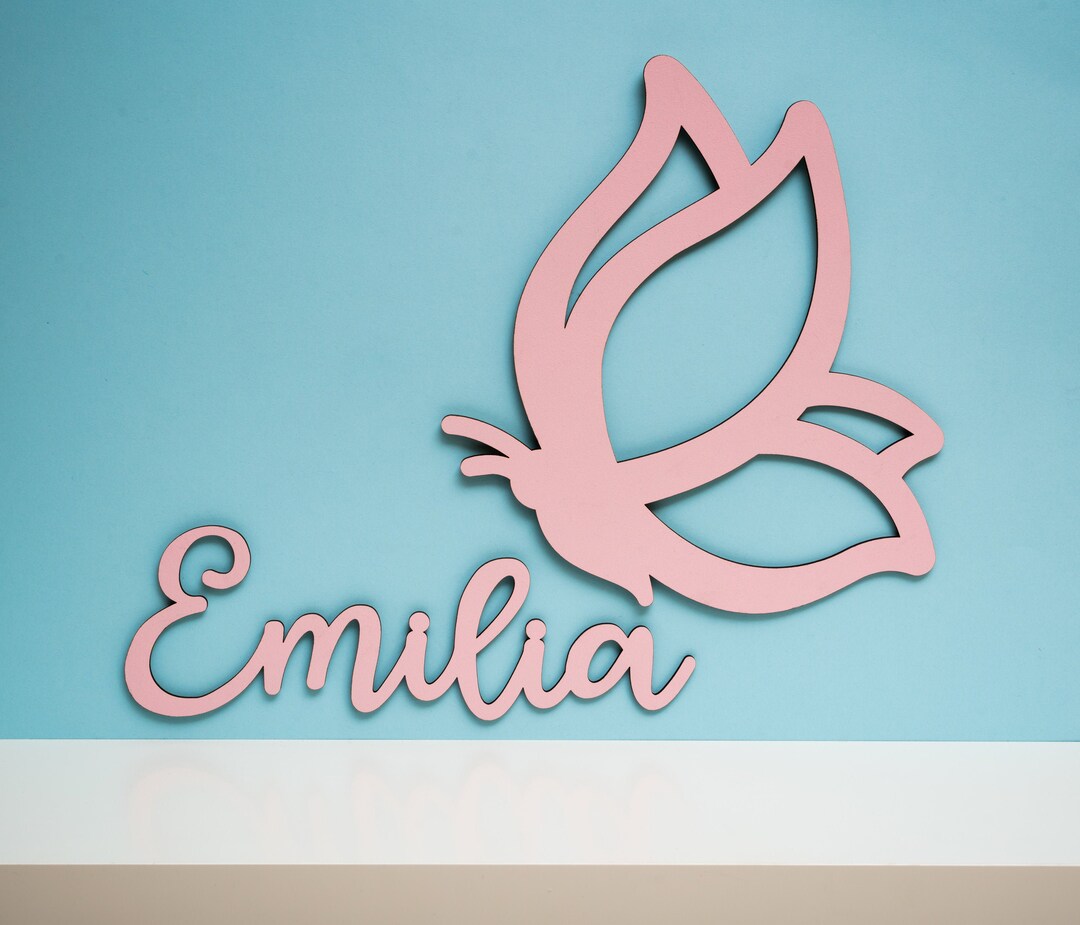 Butterfly Girls Room Sign - Bedroom Decor - Etsy