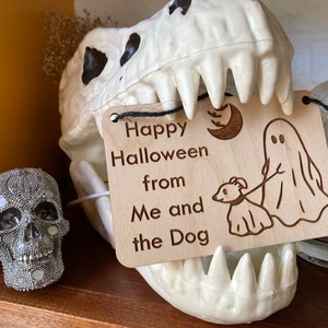 Halloween Decor Ghost With Dog or Cat Sign! Cute, Spooky and ...