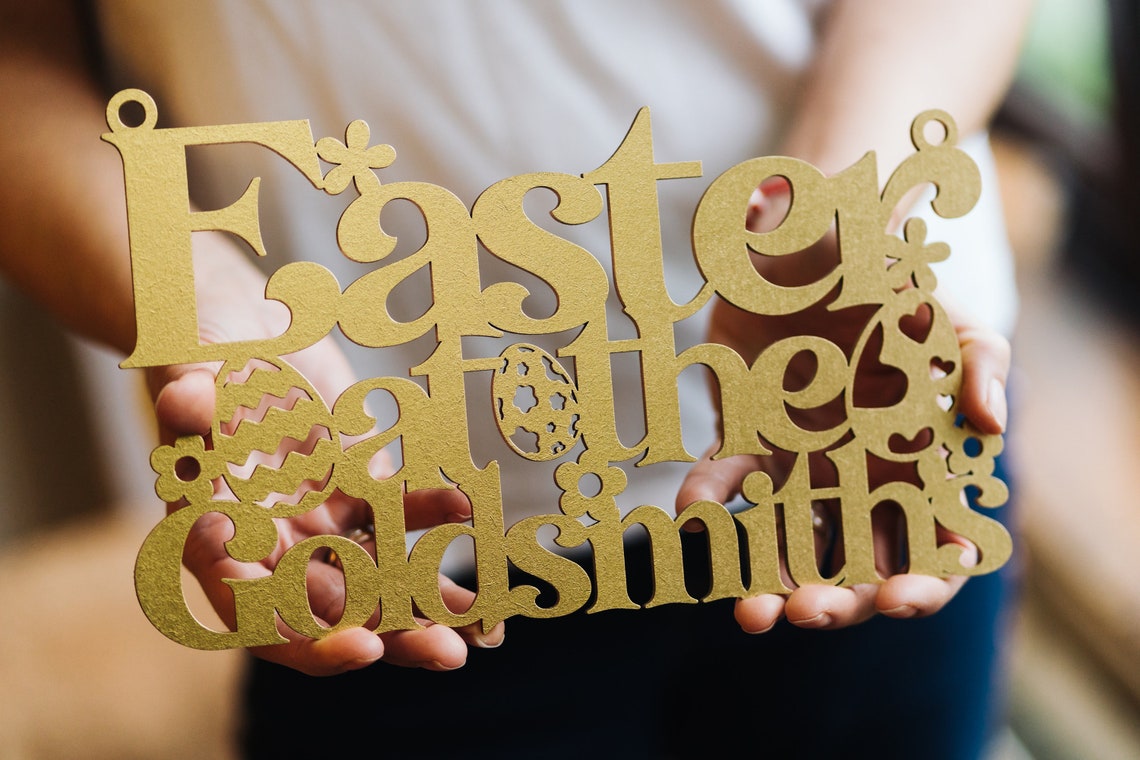 Easter Family Wall Sign Personalised Easter Sign for Walls - Etsy UK