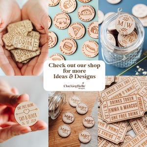 Personalised Drink Tokens for Wedding & Parties | Personalised Drinks ...