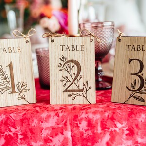 Wooden Table Numbers | Wildflower Weddings and Parties | Wedding ...