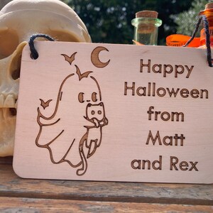 Halloween Decor Ghost With Dog or Cat Sign! Cute, Spooky and ...