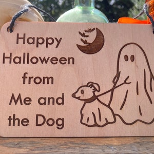 Halloween Decor Ghost With Dog or Cat Sign! Cute, Spooky and ...