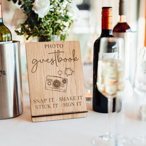 Photobook Photo Guest Book Wedding Sign | Snap It, Shake It, Stick It ...