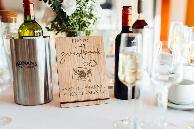 Photobook Photo Guest Book Wedding Sign | Snap It, Shake It, Stick It ...