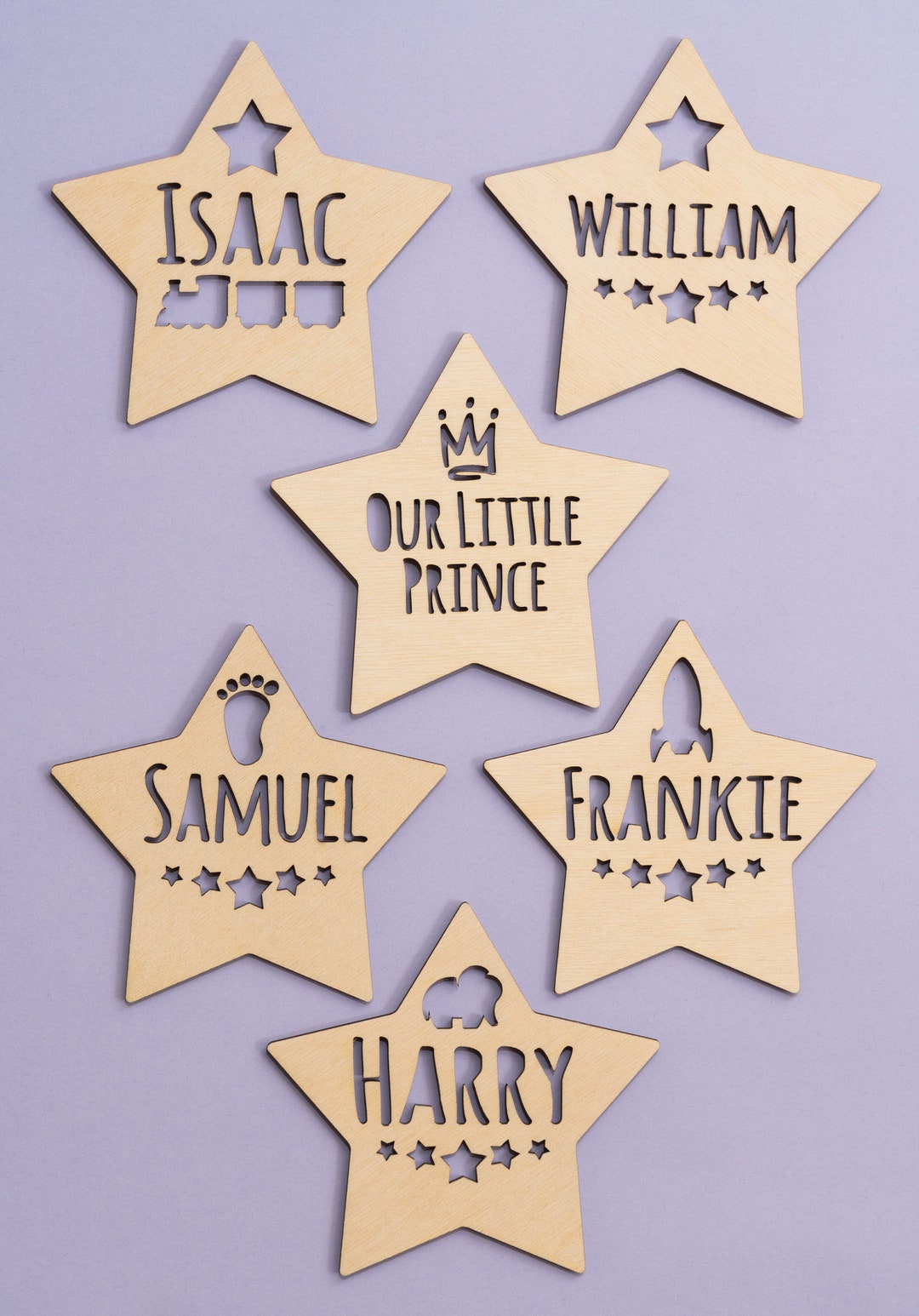 You're A Star! Our Little Prince Star Childs Name Signs for Bedroom and ...