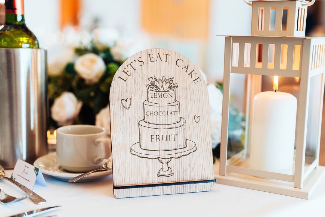 Wedding Cake Menu Sign | Wedding Cake Flavours | Cheese Menu Sign ...