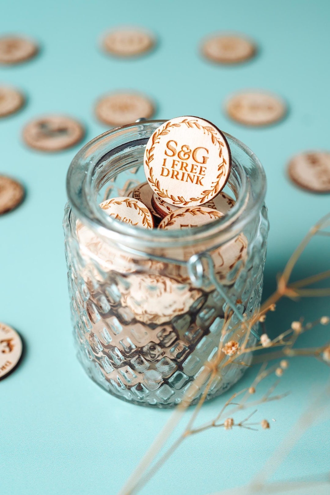 Personalised Drink Tokens for Wedding & Parties | Personalised Drinks ...