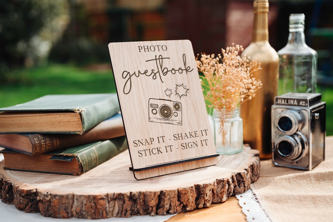 Photobook Photo Guest Book Wedding Sign | Snap It, Shake It, Stick It ...