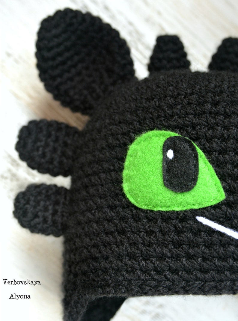 Toothless Hat Crochet Toothless Beanie Dragon Beanie Knit - Etsy